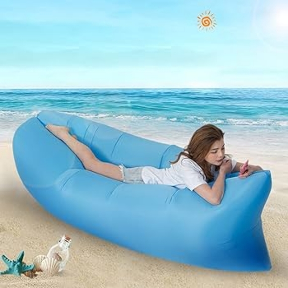 Crane | Other | Self Inflatable Air Lounger Sofacouch Teal Blue | Poshmark